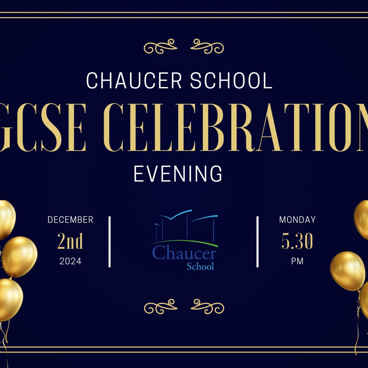 Chaucer School - GCSE Celebration Evening 2024
