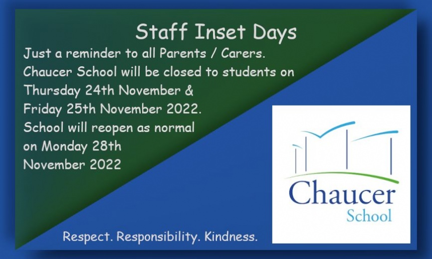 Chaucer School - Staff Inset Days